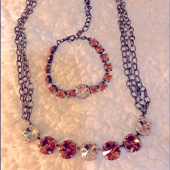 Swarovski | Jewelry | Sabika Inspired 4 Piece Set Swarovski Necklace ...